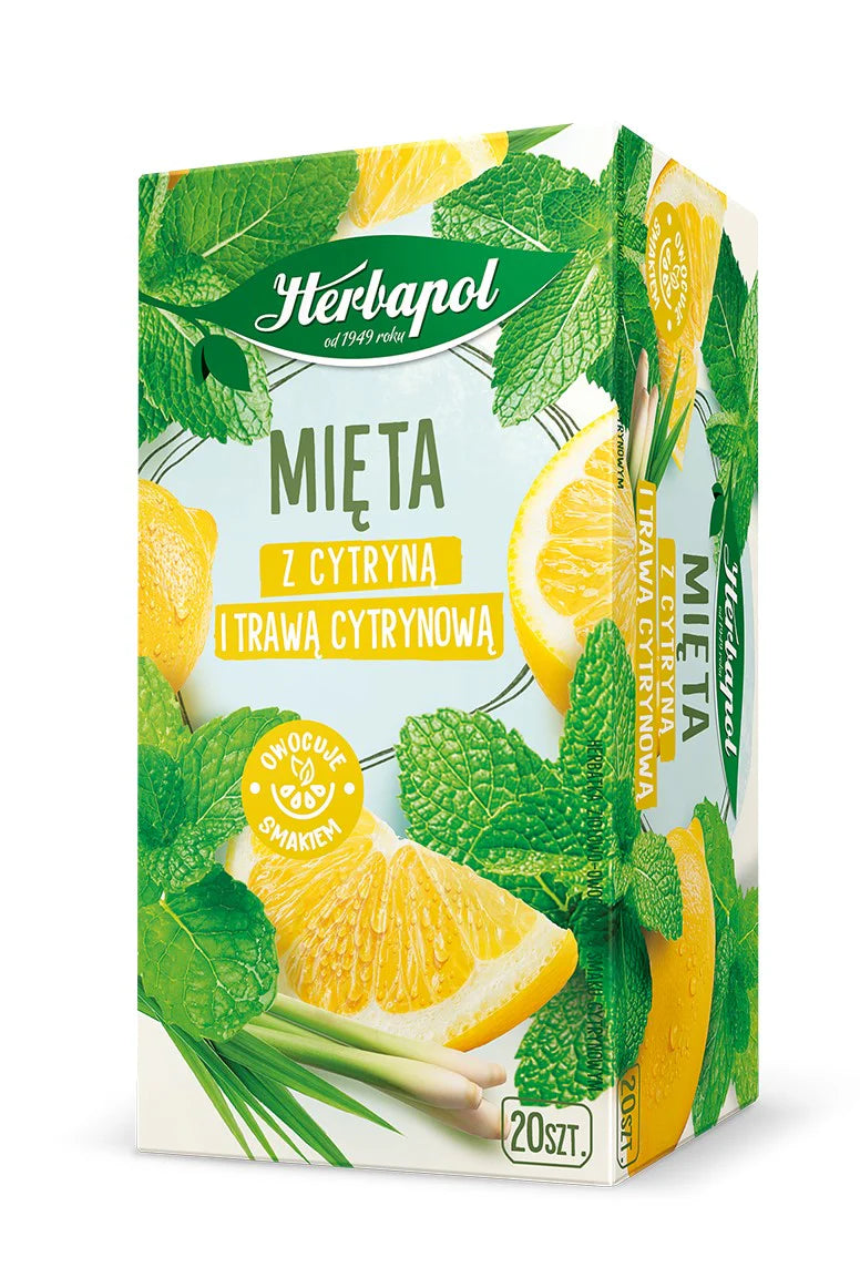 Herbapol Zielnik Polski Mieta z Cytryna- Mint with Lemon Tea Herbata ...